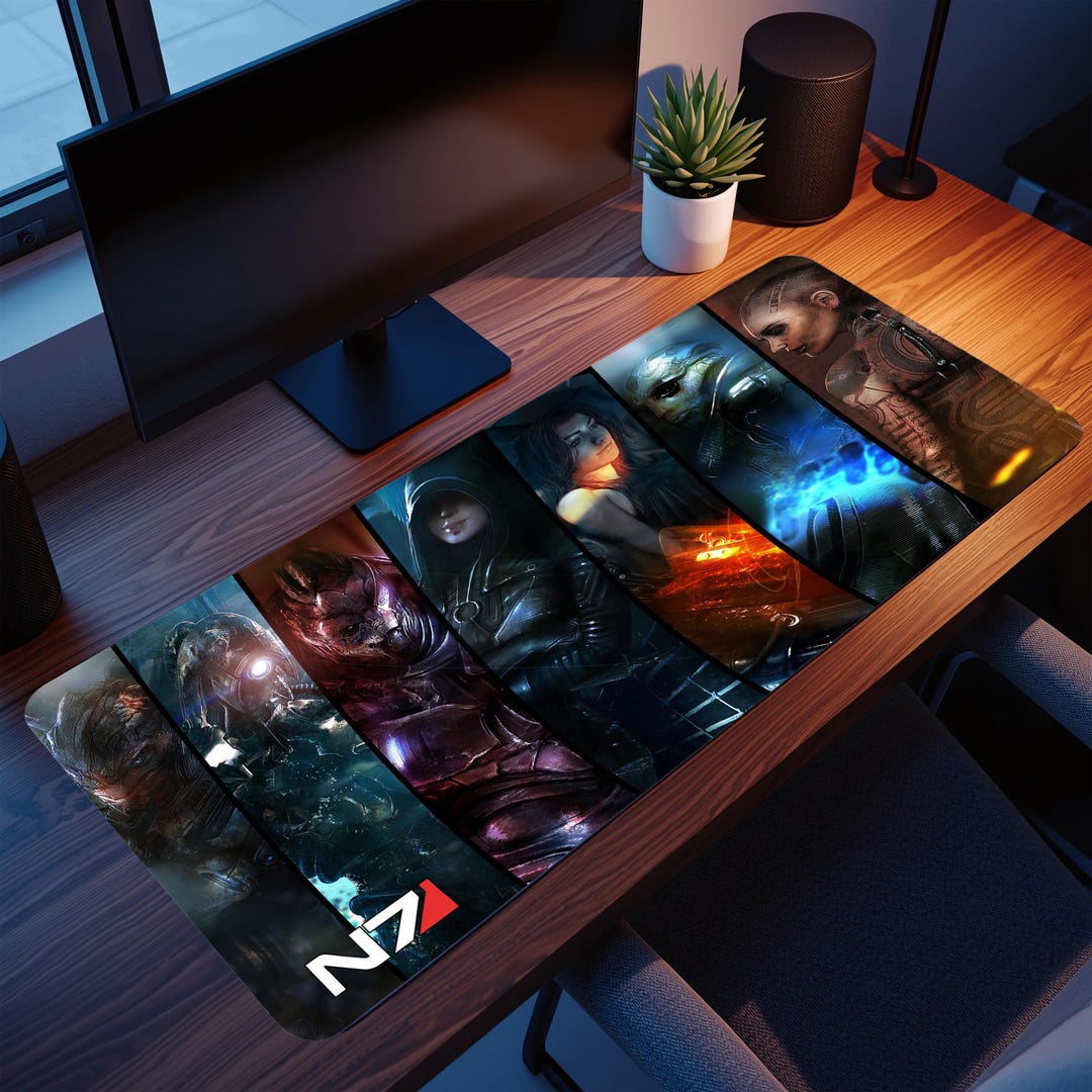Mass Effect Gaming Mouse Pad: Personalized Desk Mat - Etsy