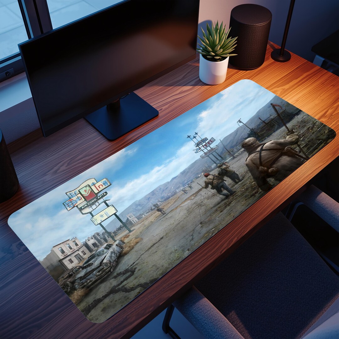 Fallout Gaming Mouse Pad: Personalized Desk Mat, Anime Game Art - Etsy