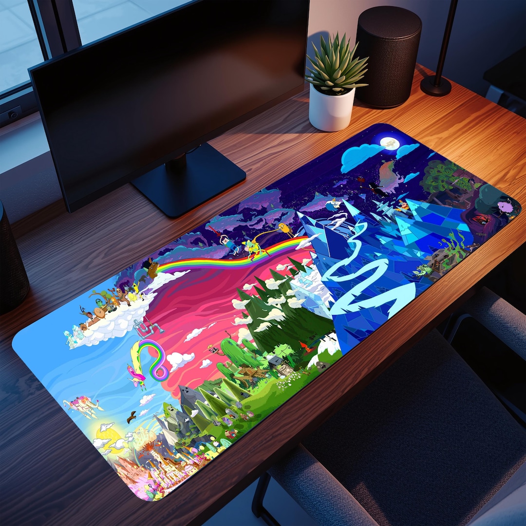 Adventure Time Gaming Mouse Pad: Personalized Desk Mat, Anime - Etsy