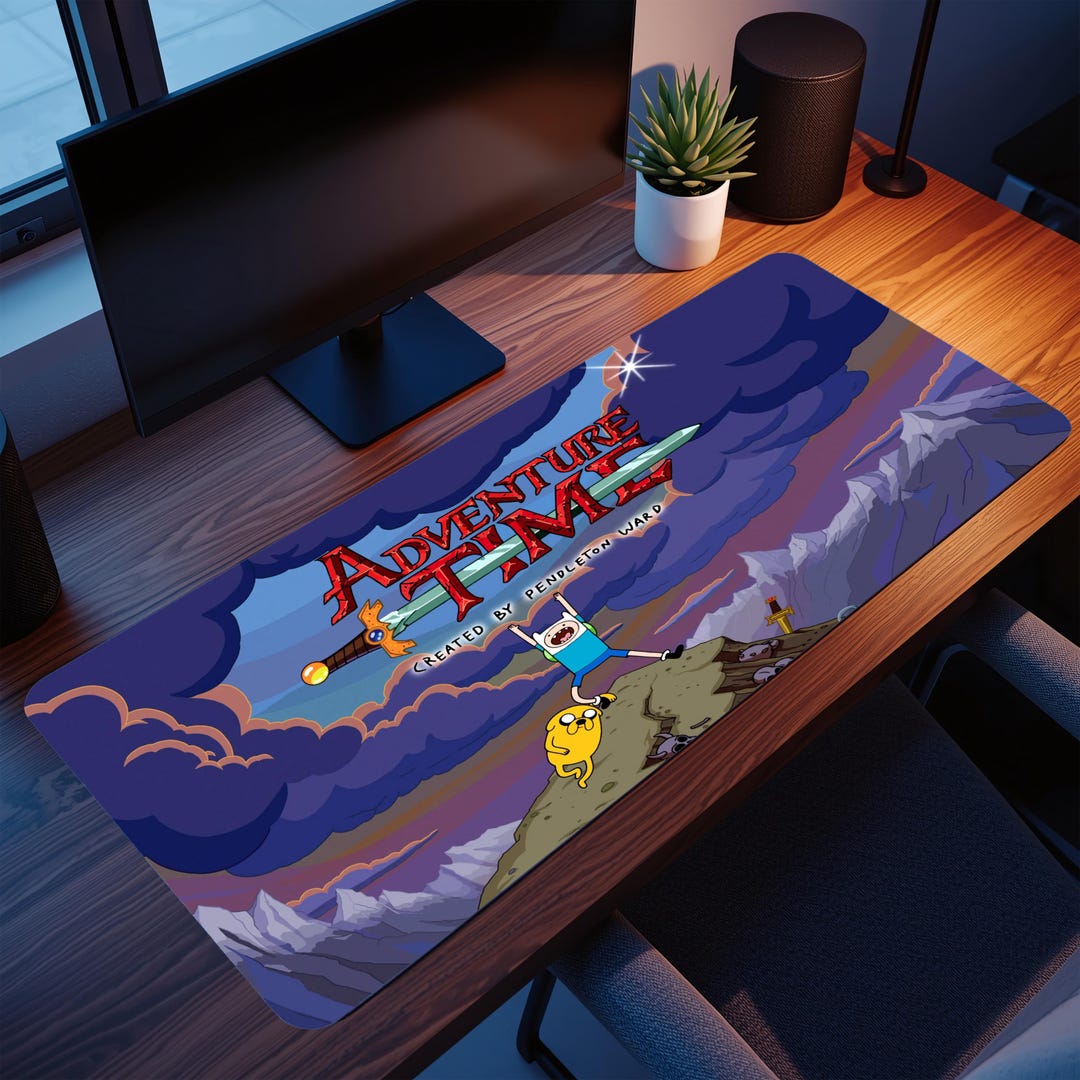 Adventure Time Gaming Mouse Pad: Personalized Desk Mat, Anime - Etsy