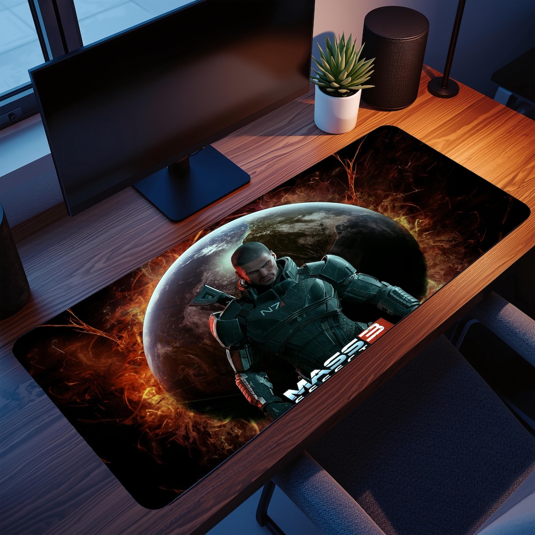 Mass Effect Gaming Mouse Pad: Personalized Desk Mat - Etsy
