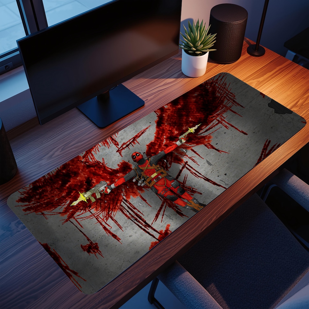 Deadpool Gaming Mouse Pad: Personalized Printing, Spill-resistant - Etsy