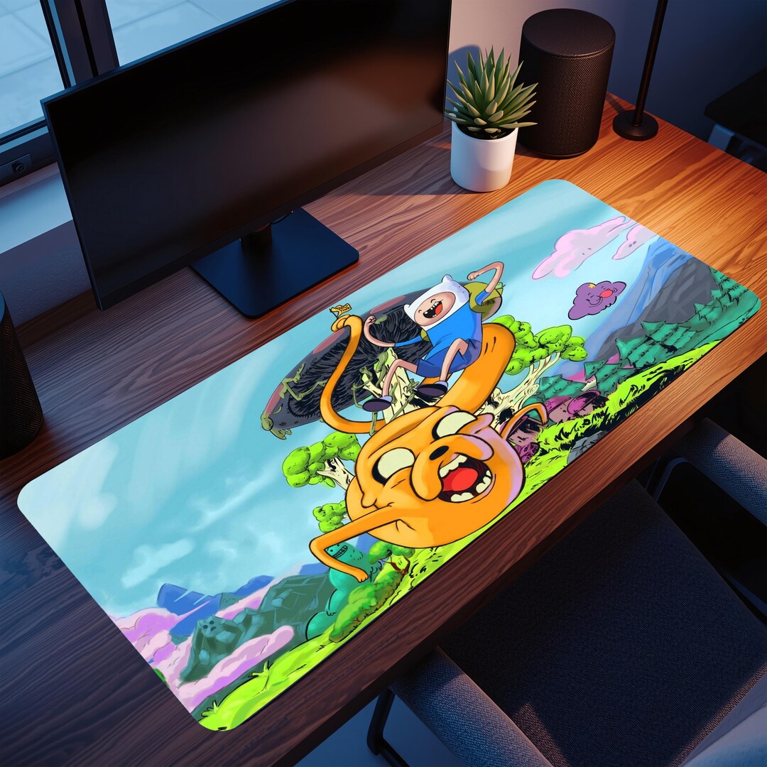Adventure Time Gaming Mouse Pad: Personalized Desk Mat, Anime - Etsy