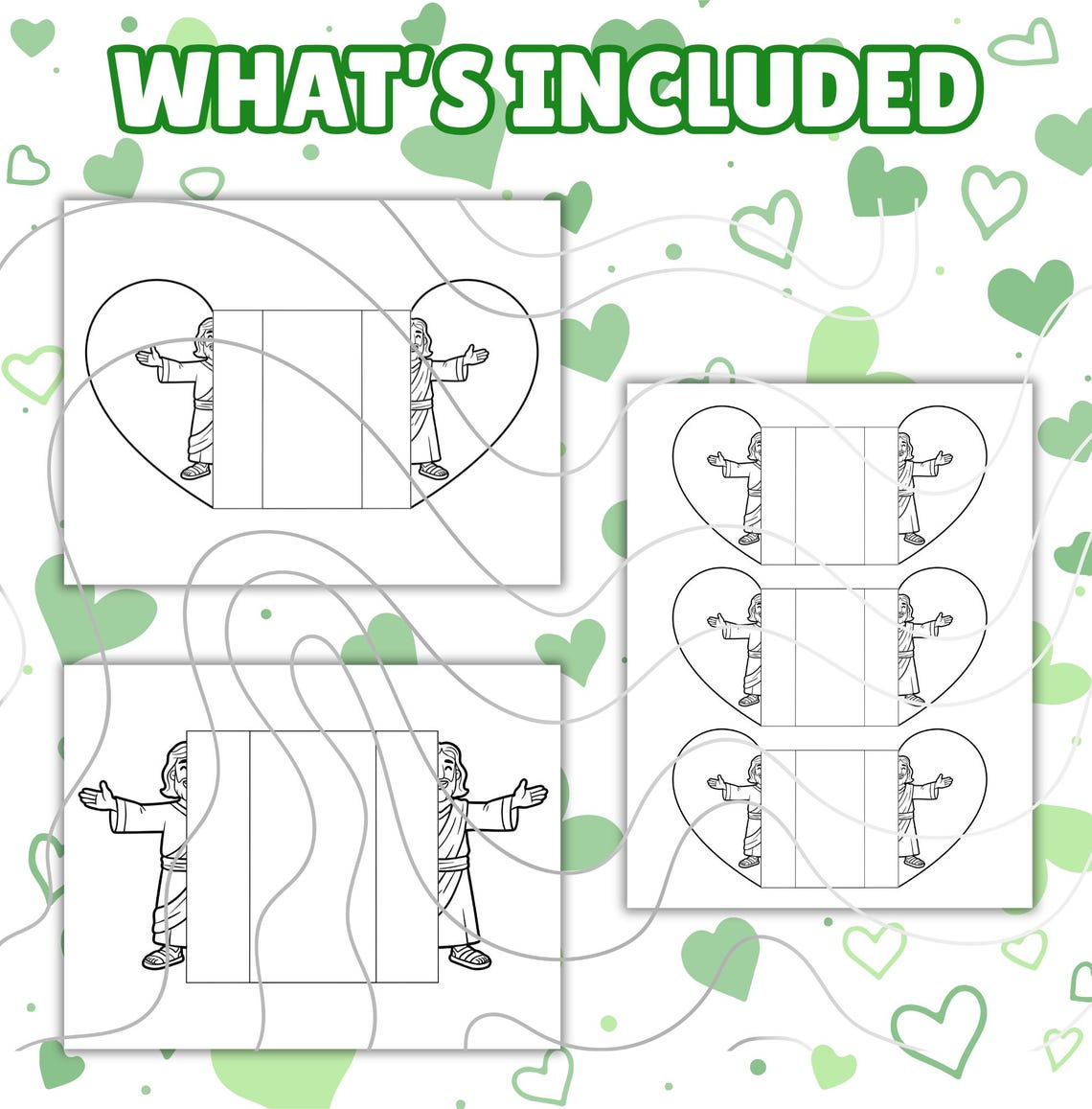 Religious Valentines Day Craft, Jesus Foldable Cards, Sunday School ...