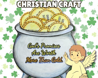 St Patrick's Day Bible Craft, Kids Christian St. Patricks Printable ...