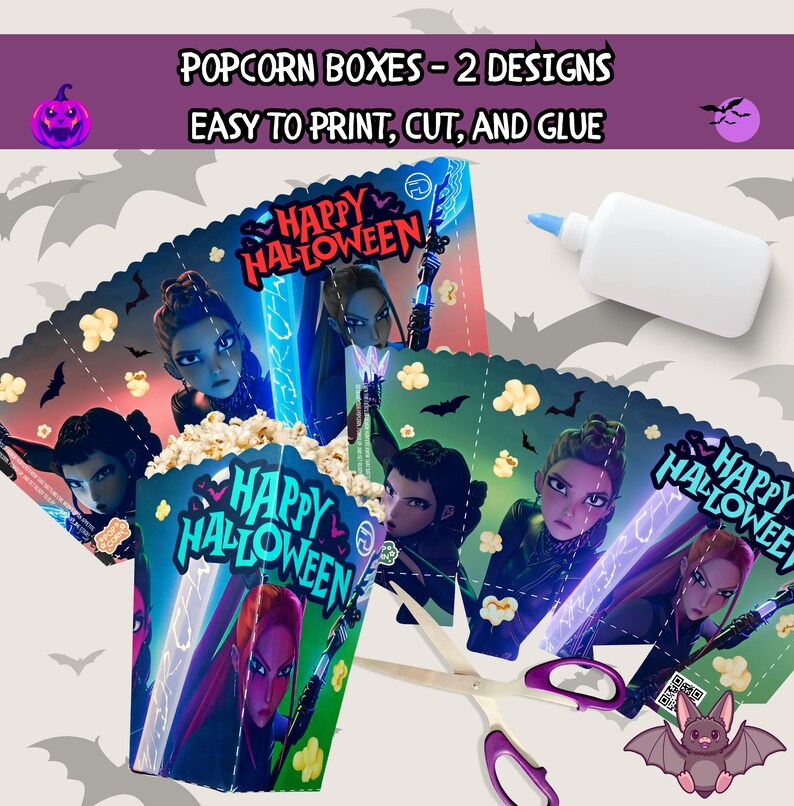 Kpop Demon Hunter Halloween Party Set Huntrix, Mira Rumi Zoey Cup ...