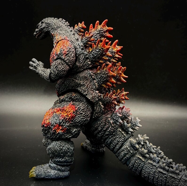 S.h.monsterarts Godzilla 1995 – Custom Repaint / Burning Godzilla ...