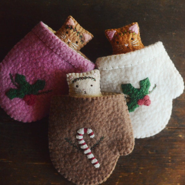 Felt Mitten Pattern - Etsy