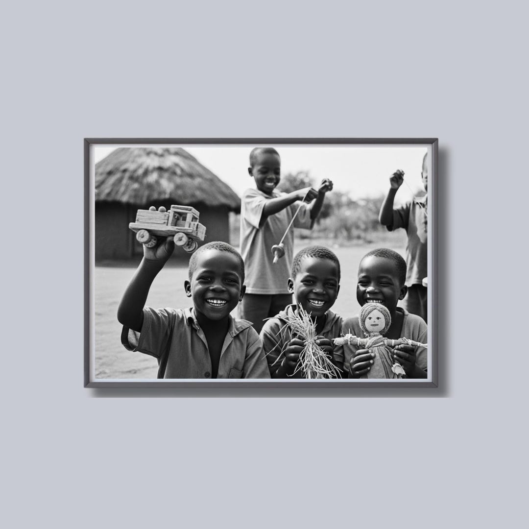African Joy Print, Black and White Wall Art, Documentary Photography ...