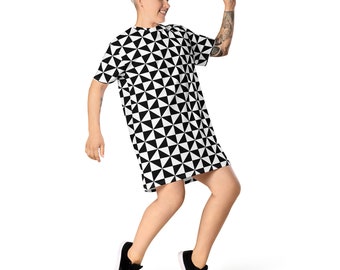 Triangle Print Dress | Etsy