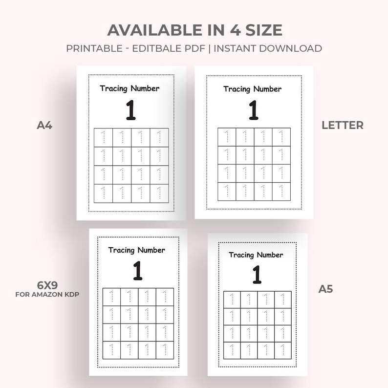 Number Tracing Book 1–10 | Preschool Number Tracing Worksheets ...