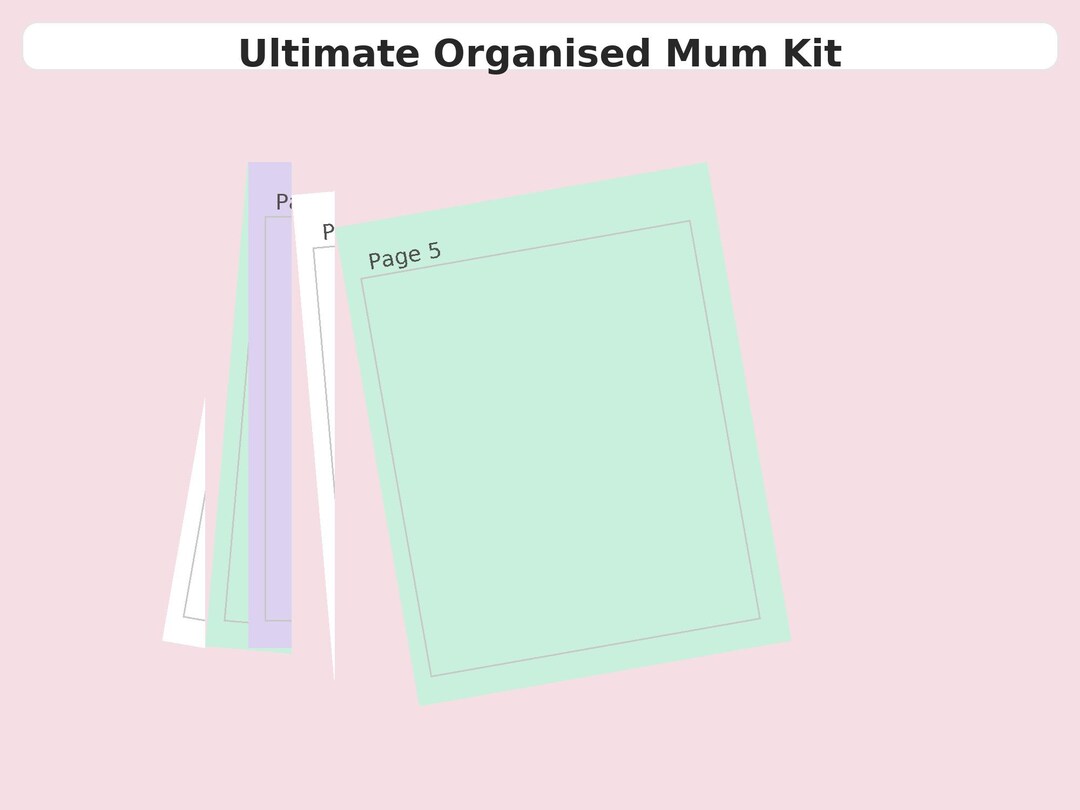 Ultimate Organised Mum Kit | Printable Planner Meal Planner Cleaning ...