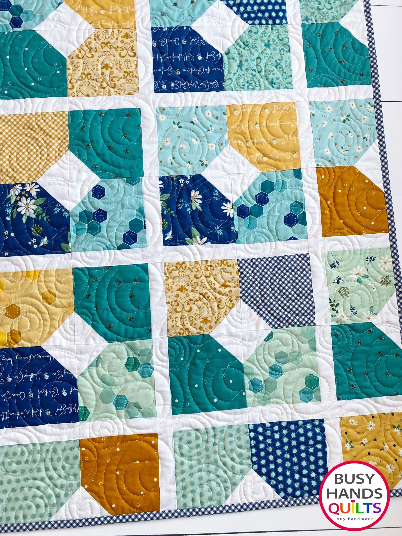 Handmade Throw Quilt for Sale, Ready to Ship, Heirloom Quality, Free ...