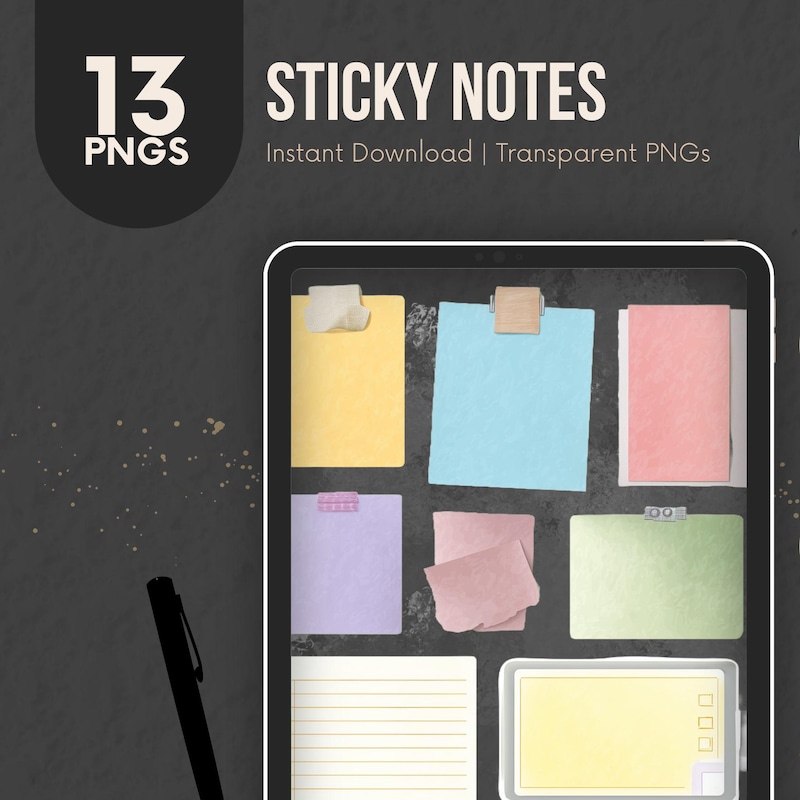 Pastel Sticky Notes - Etsy
