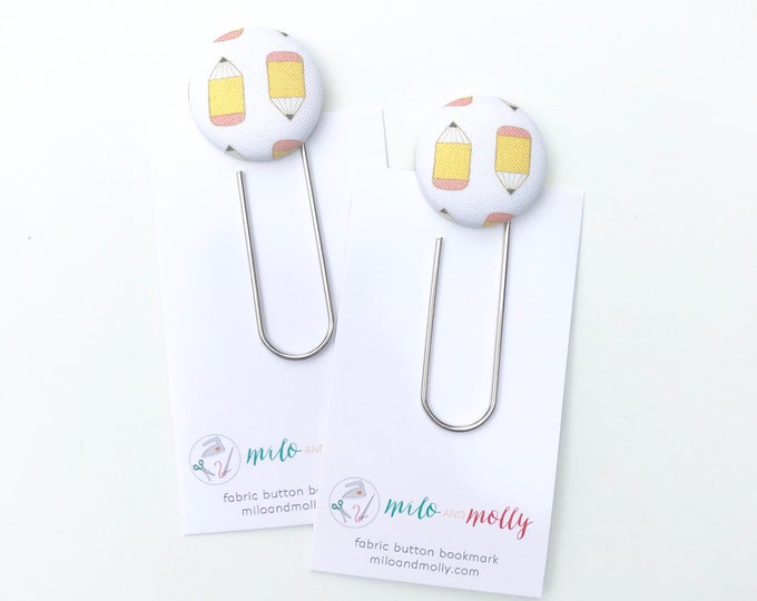 Jumbo Paperclip Bookmark. Pencils. Teacher Gift for End of Year. - Etsy