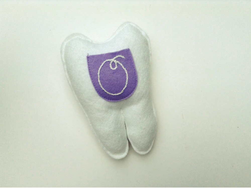 Monogrammed Tooth Fairy Pillow. Holds Baby Teeth to Put Under Your ...
