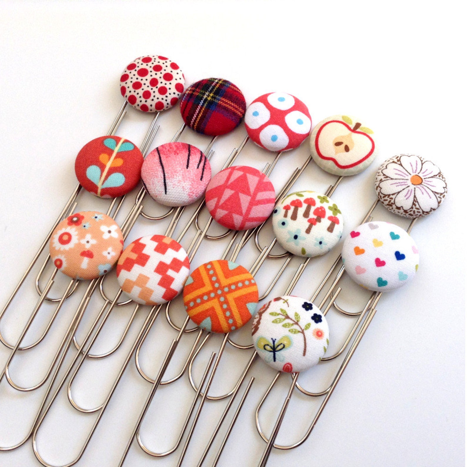 Jumbo Paperclip Bookmark. Apples. Teacher Gift for End of | Etsy