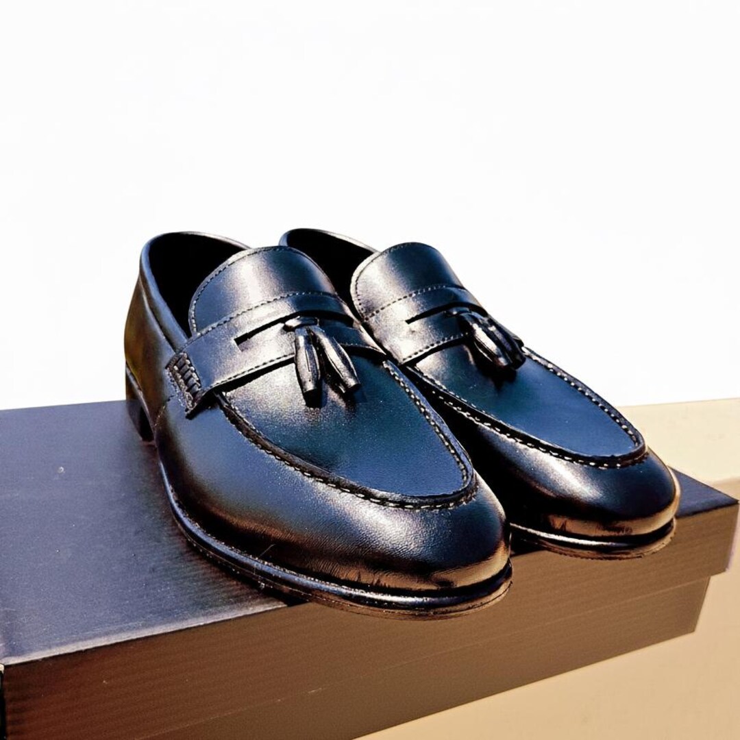 Handmade Tassel Moccasins Loafers – Double Leather Sole, Goodyear Welt ...