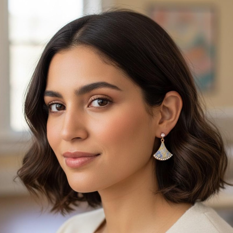 Song Brocade Earring - Etsy