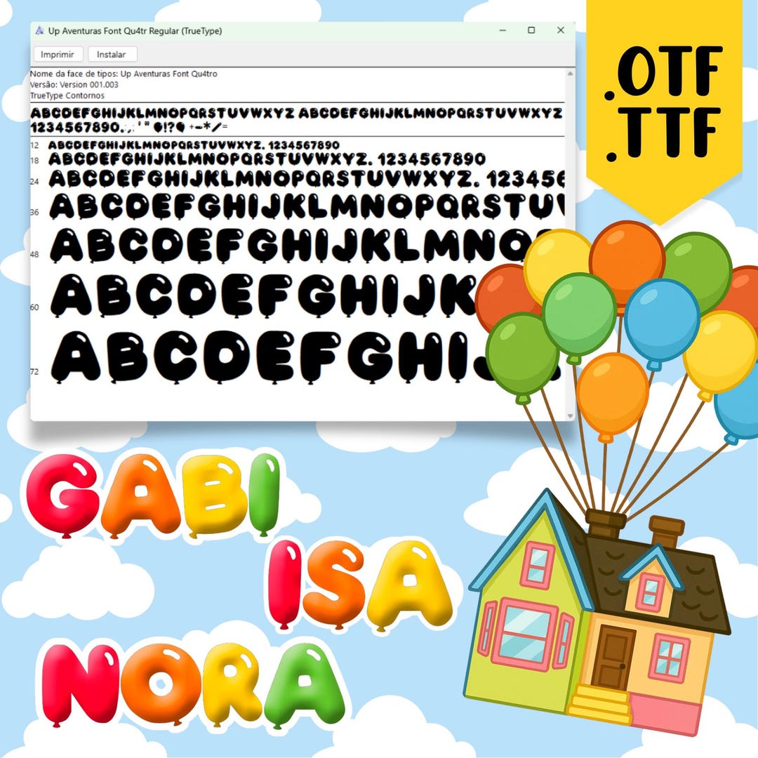 Up Aventura Font, Font Inspiration, Instant Download, OTF, TFF ...