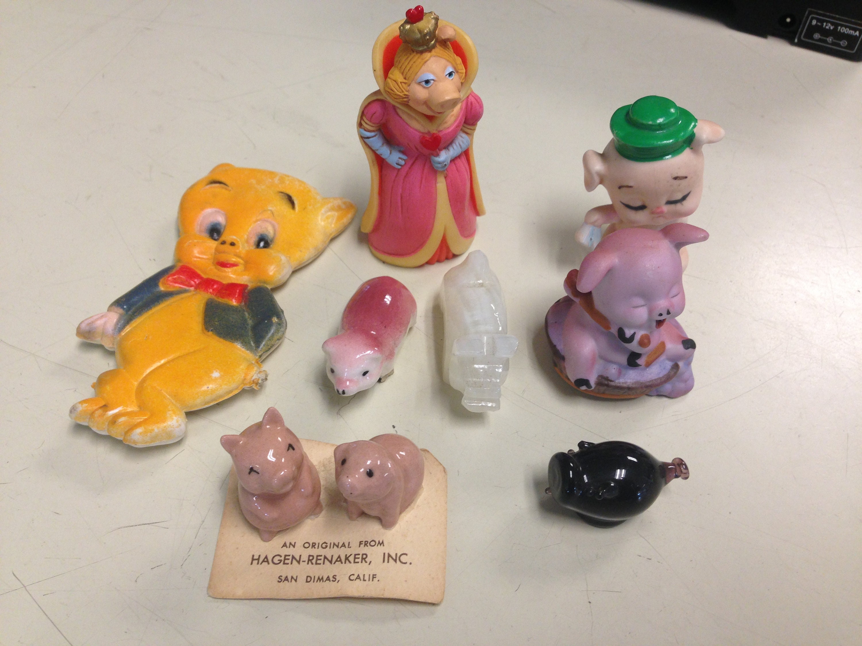 8-piece Mini Pig Collection, Miss Piggy, Porky Pig - Etsy