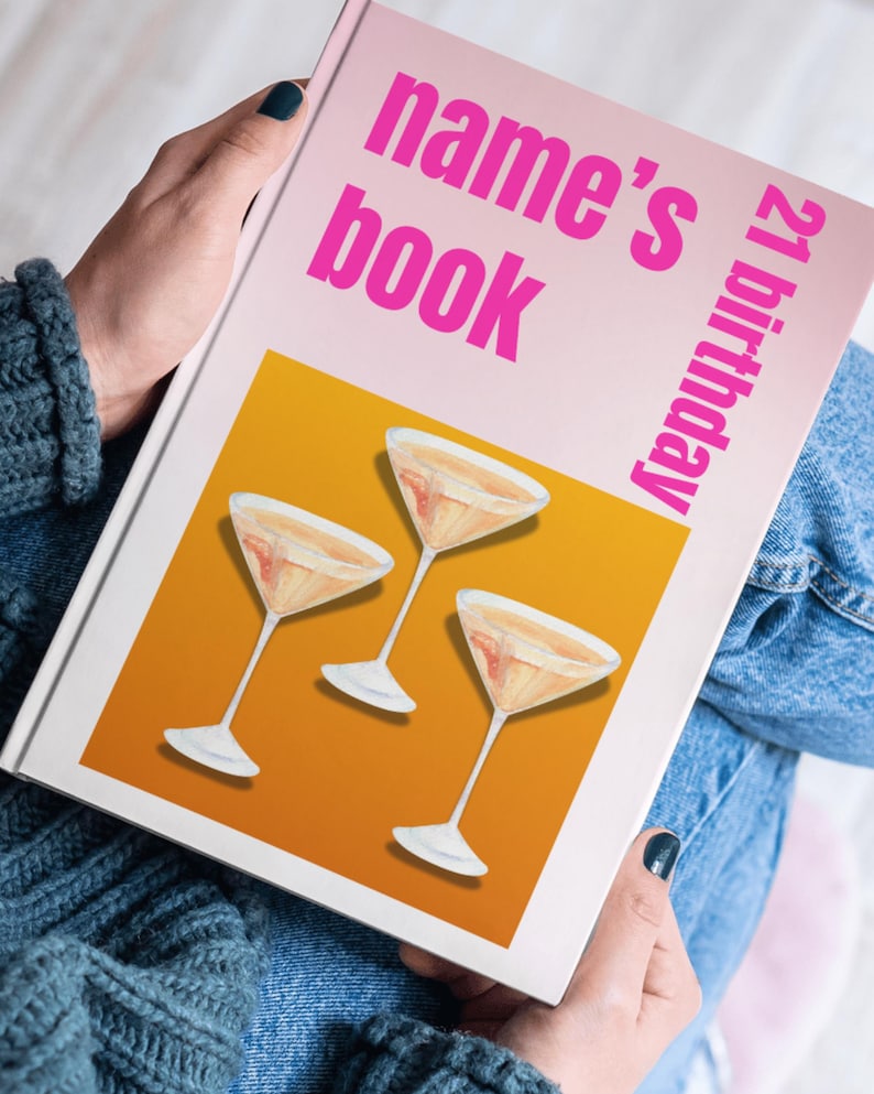 21st Birthday Memory Book | Editable Guest Book for Personal Messages ...