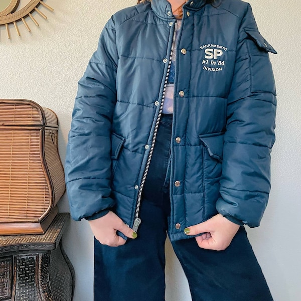 Vintage 80s Puffer Jacket - Etsy