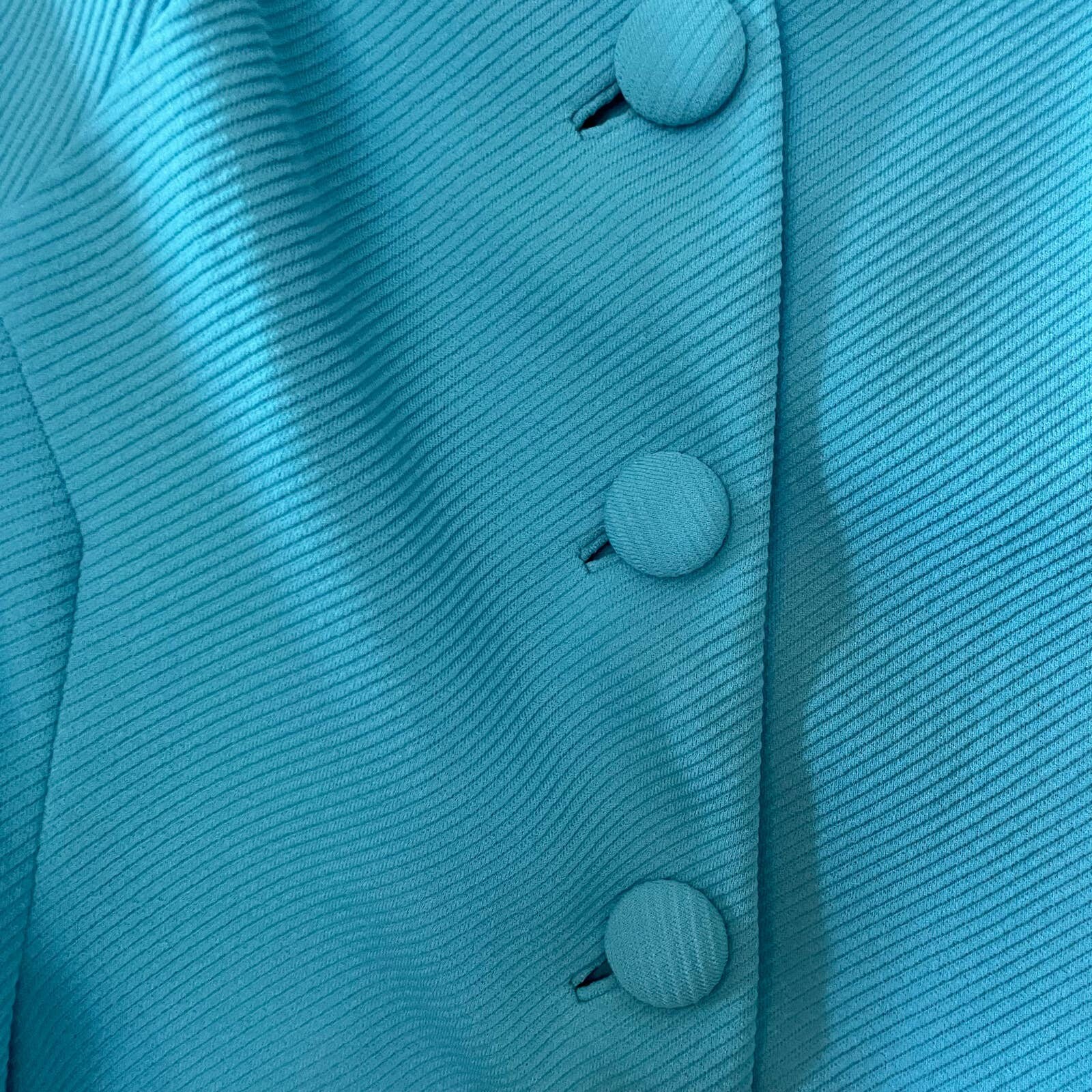 Vintage 60s Mod Edith Flagg Sky Blue Duster Jacket Crimplene Crimped Poly Sz M - Etsy