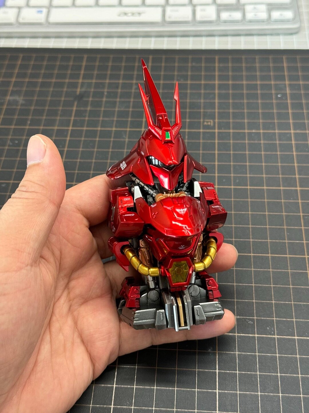 Sazabi Gundam Bust With LED Lights | Custom Painted Mecha Statue for ...