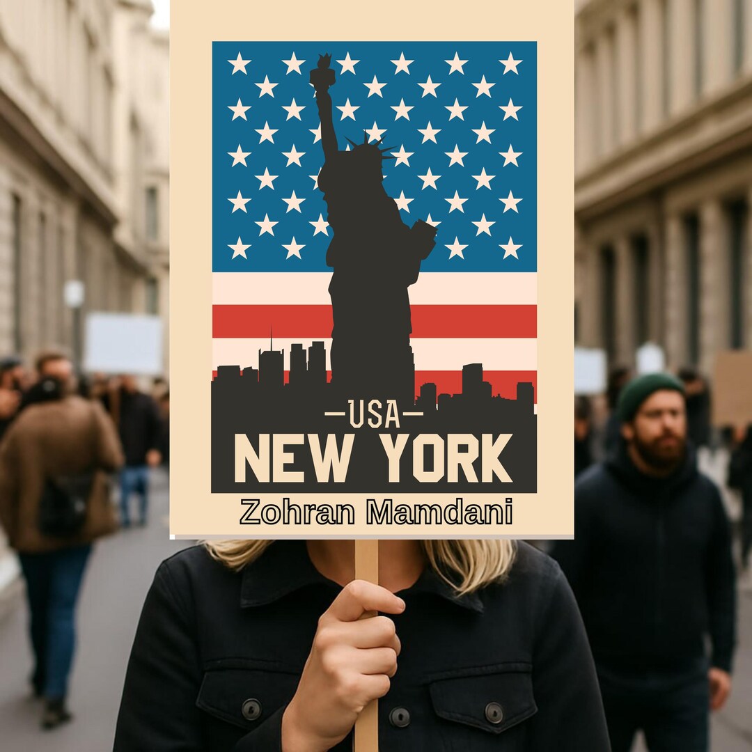 Zohran for New York City Protest Sign 18"-24", NYC Election Poster ...