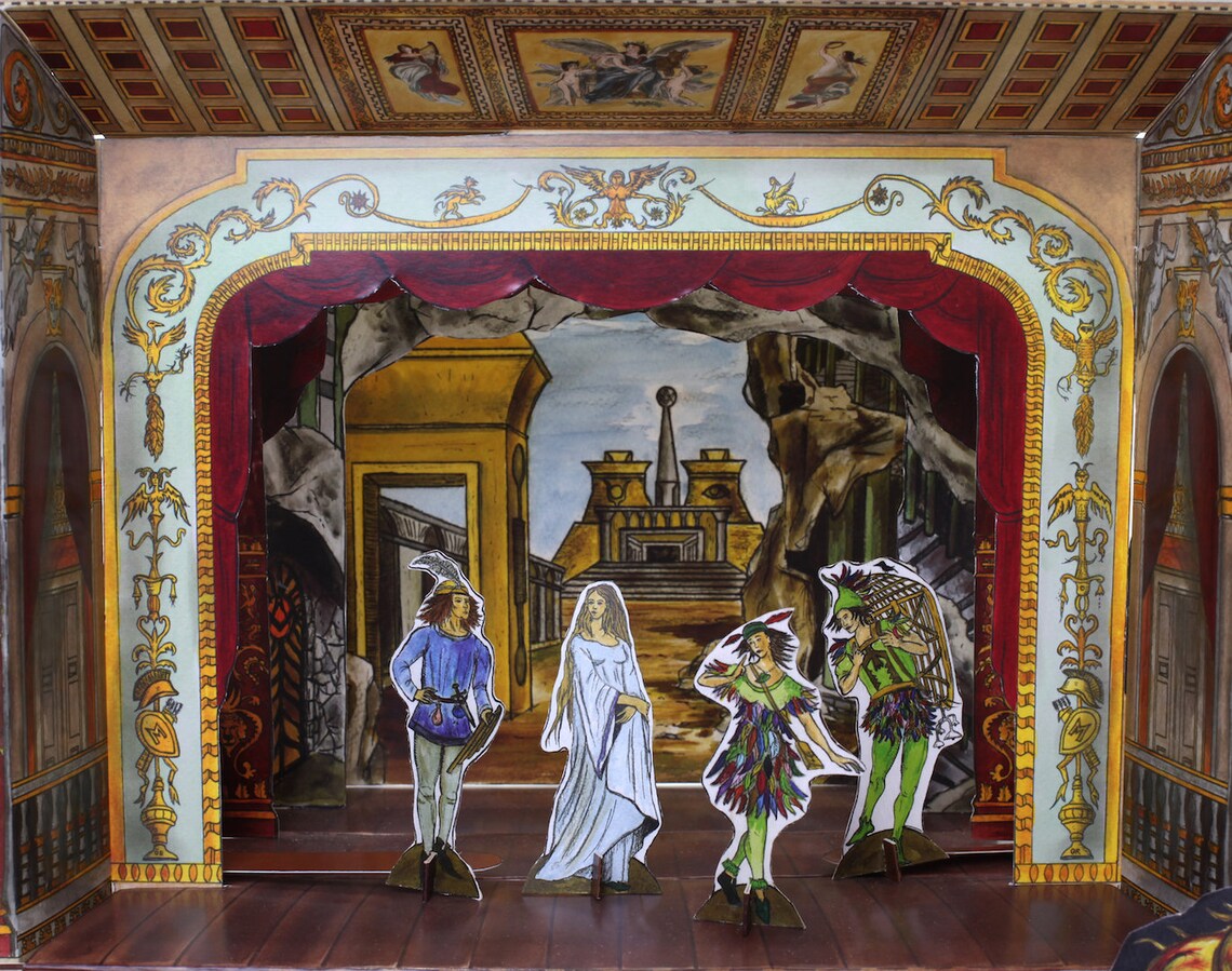 Eclectic Paper Theater and Magic Flute Set - Etsy