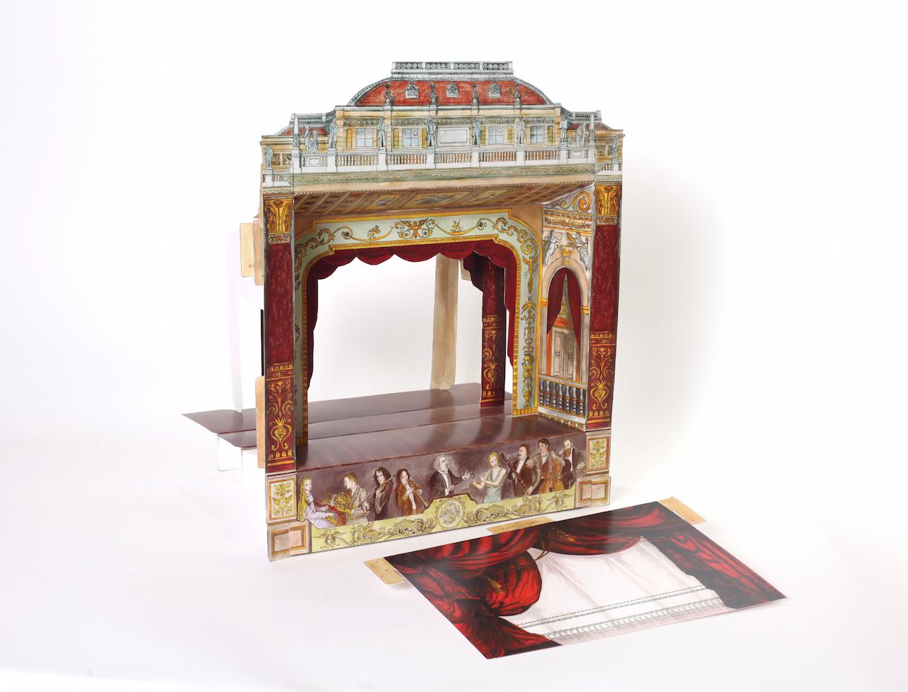 Miniature Magic Flute and Budapest Opera Paper Theater Set in Metal Box ...