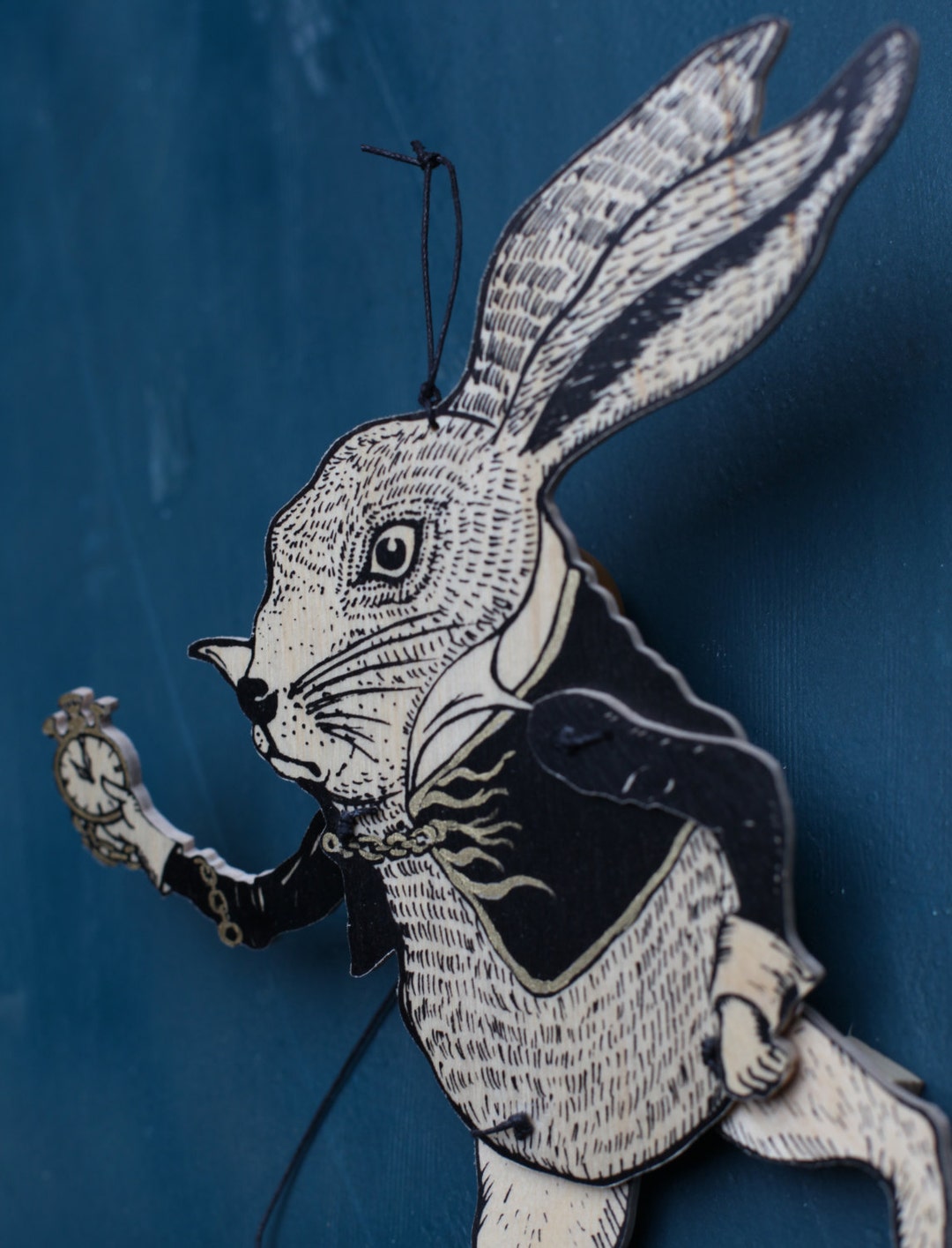 White Rabbit Jumping Jack - Etsy