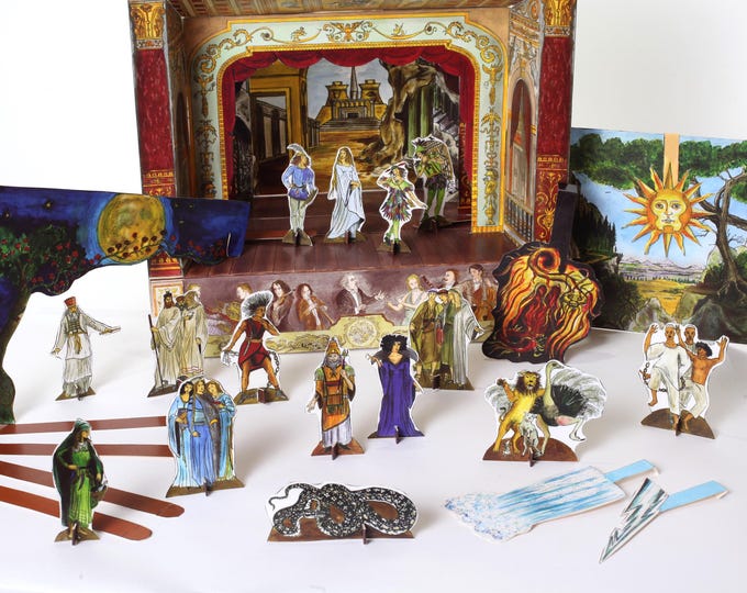 Miniature Magic Flute and Budapest Opera Paper Theater Set in Metal Box ...
