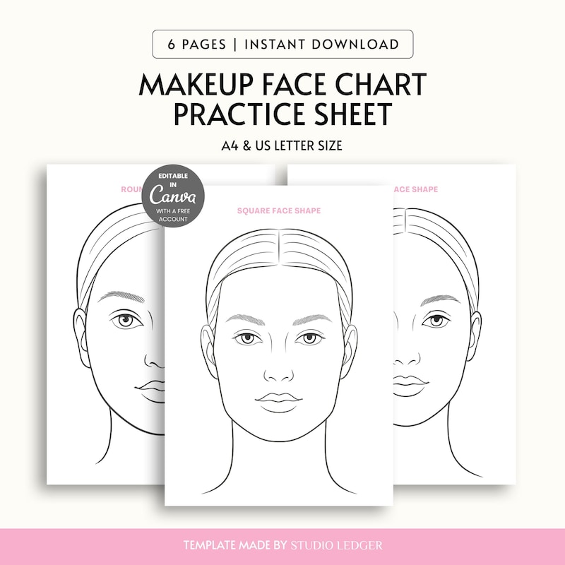 Make up Practice Sheets - Etsy