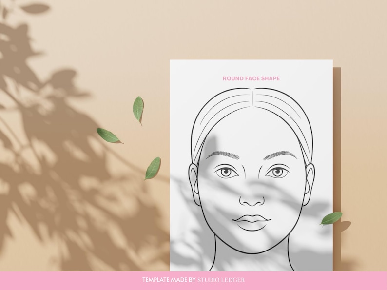 Makeup Practice Face Chart Kit 6 Face Shape Templates - Etsy