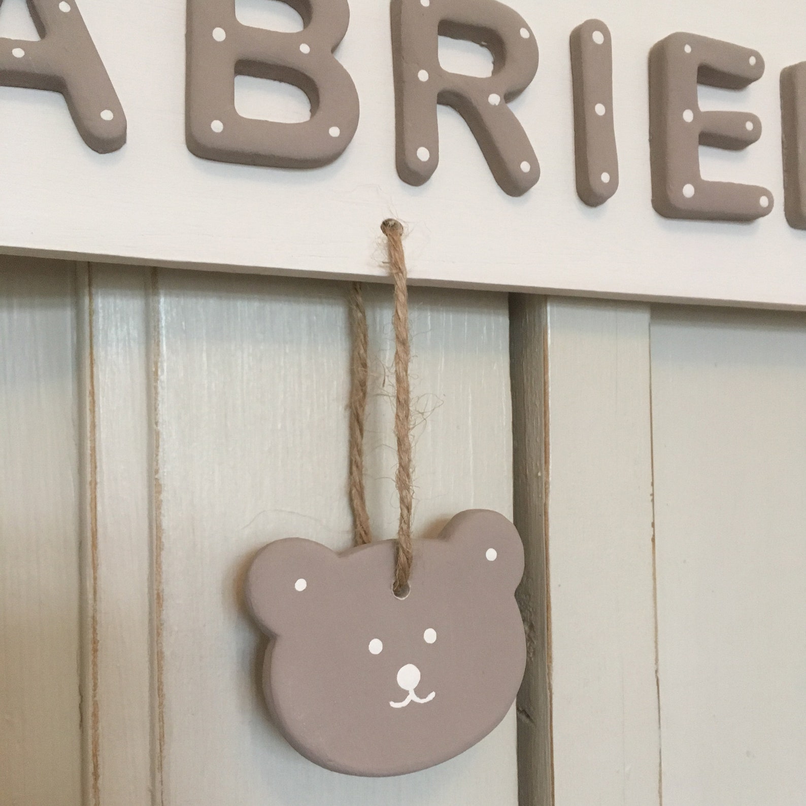 Teddy Bear Personalized Name Sign Girls Room Decor Wooden - Etsy
