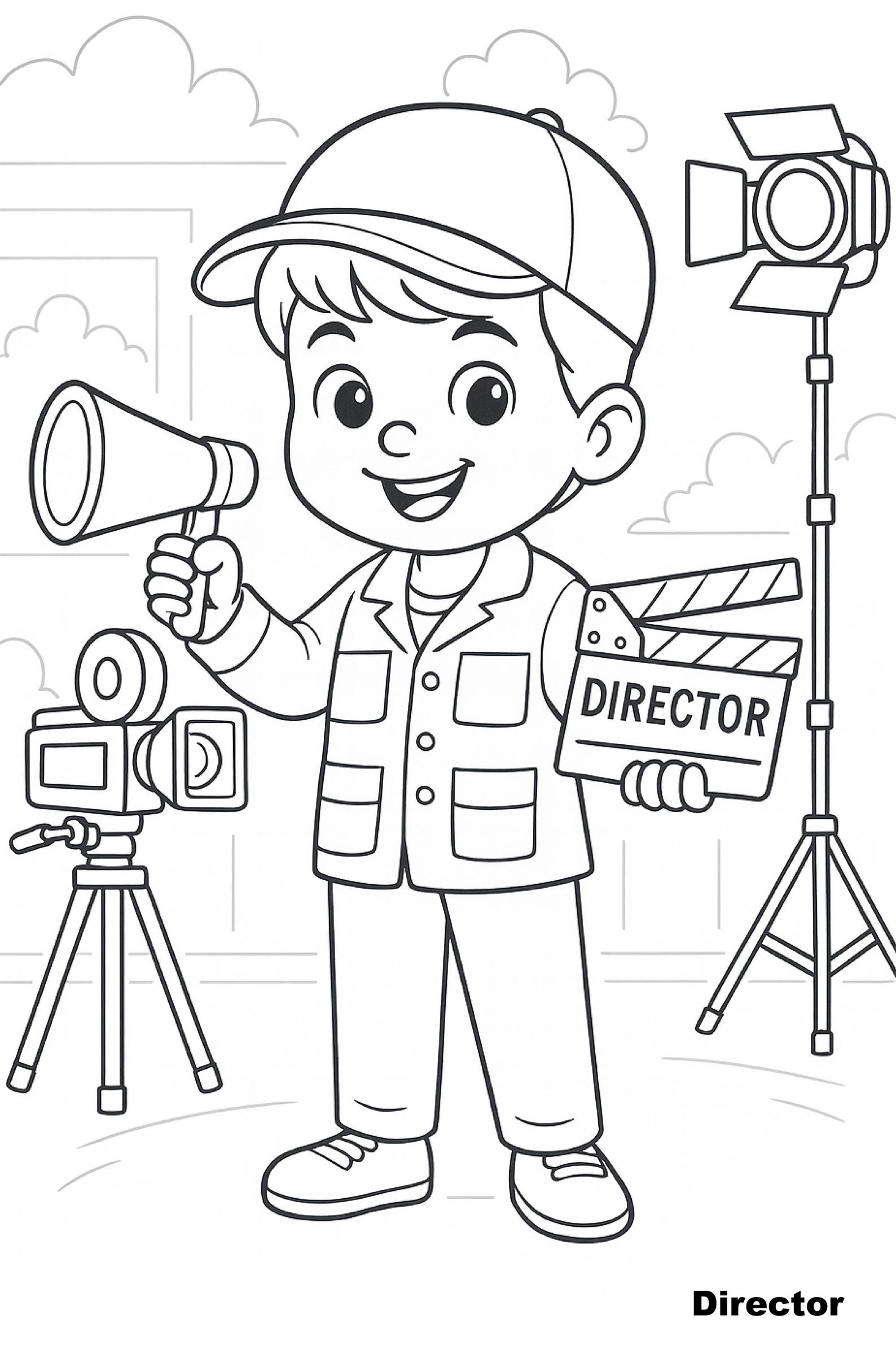 100 Profession Boy Edition Coloring Pages for Kids Adults, Career Job ...