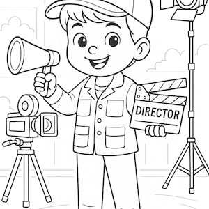 100 Profession Boy Edition Coloring Pages for Kids Adults, Career Job ...