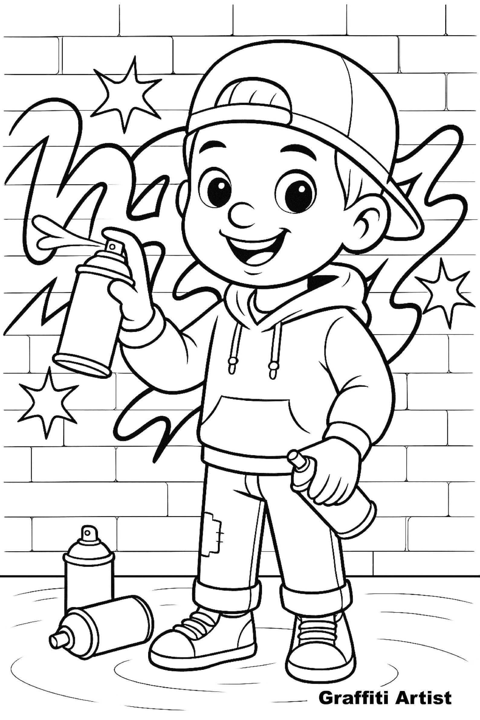 100 Profession Boy Edition Coloring Pages for Kids Adults, Career Job ...