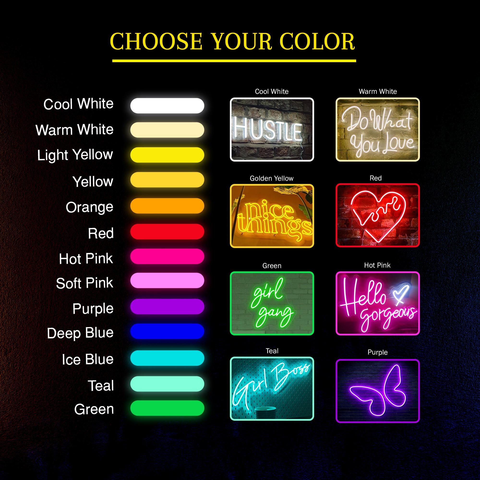 Custom Neon Sign | Neon Sign | Wedding Neon Sign | Led Neon Sign | Name ...