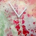 Fluid Art Painted Wall Clock - Etsy