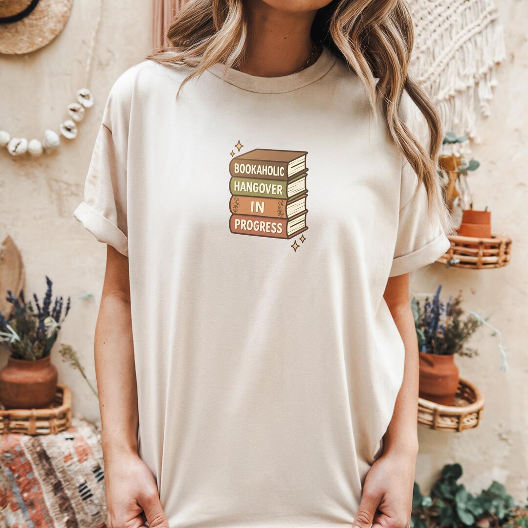 Bookaholic Hangover T-shirt: Funny Bookworm Unisex Tee - Etsy
