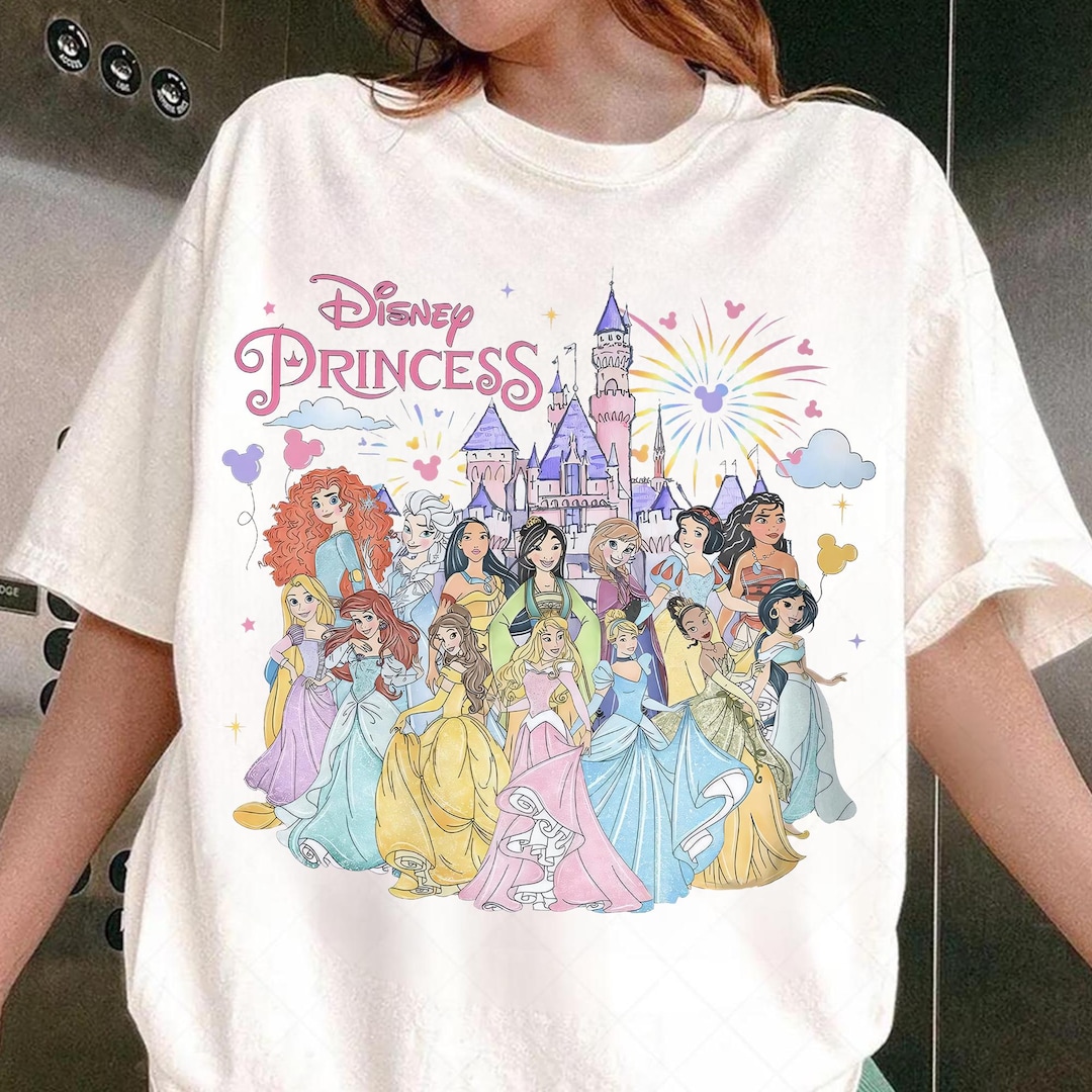 Retro Princess Happily Ever After Png, Watercolor Princesses Png, Retro ...