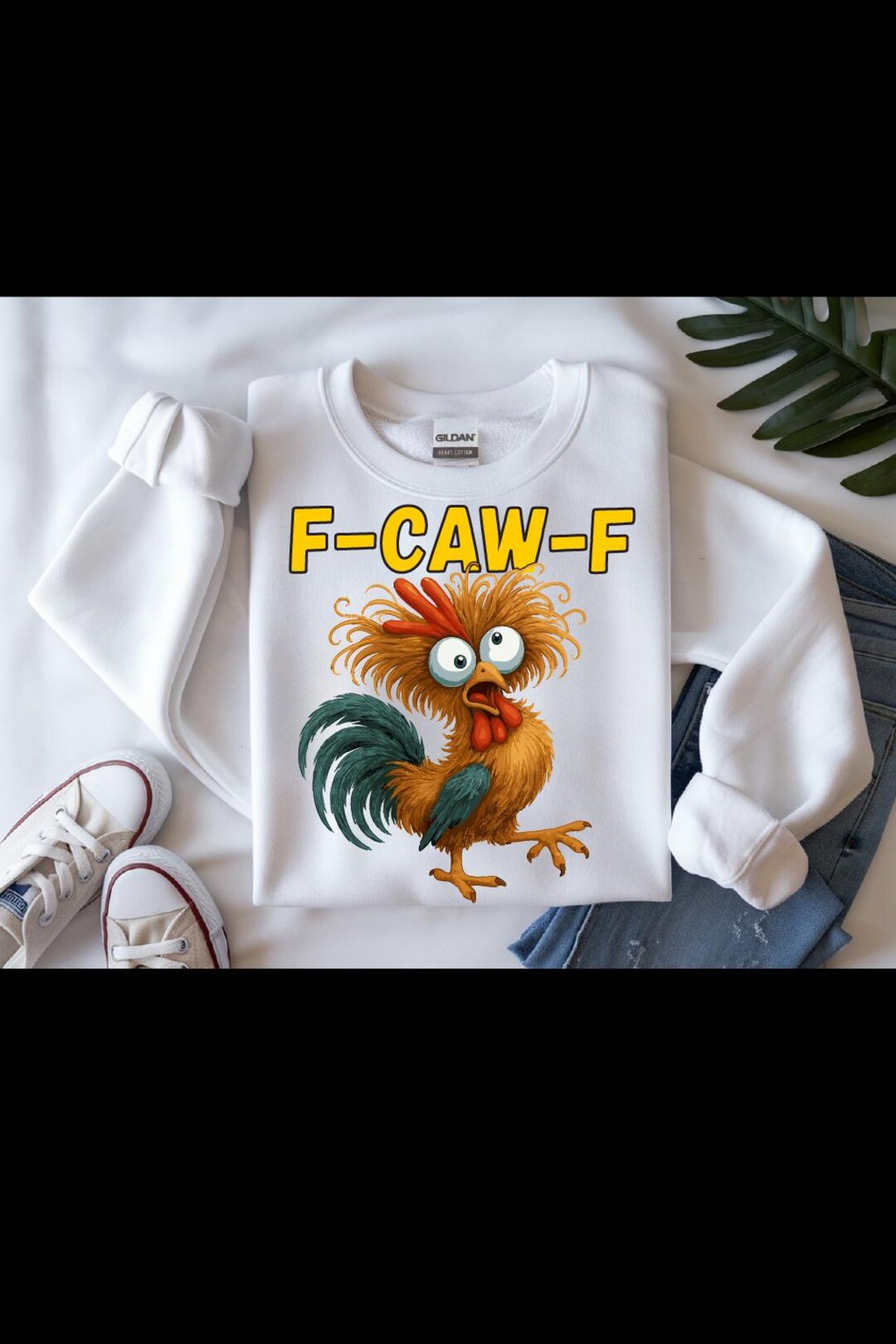 Funny Cross-eyed Rooster Cartoon | Farm Animal Wall Art | Quirky ...