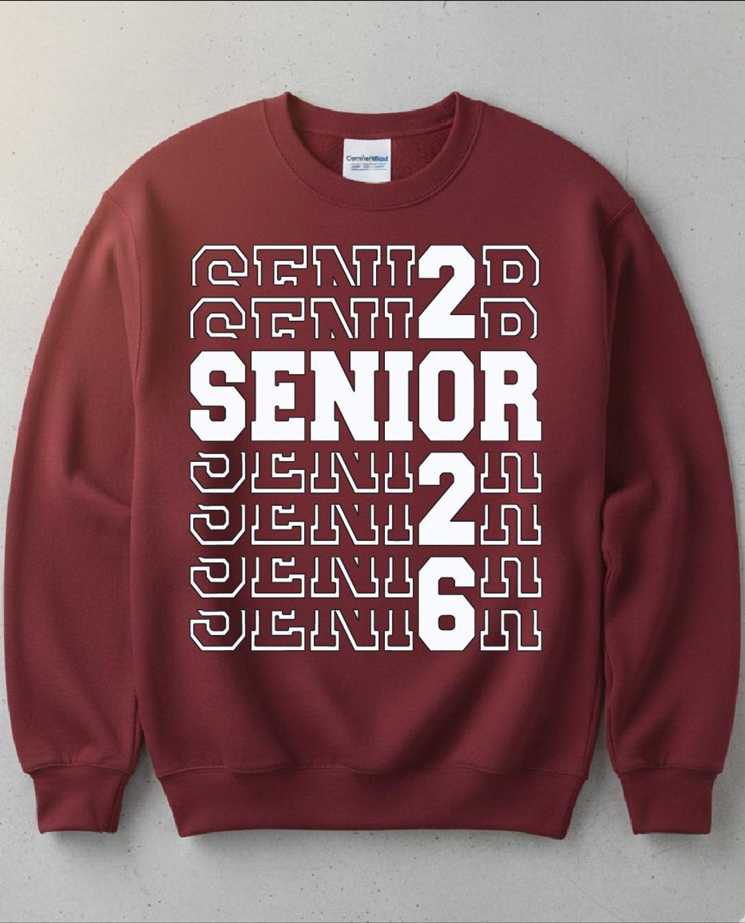 Senior 2026 Retro Typography PNG, Class of 2026 Groovy Varsity Design ...