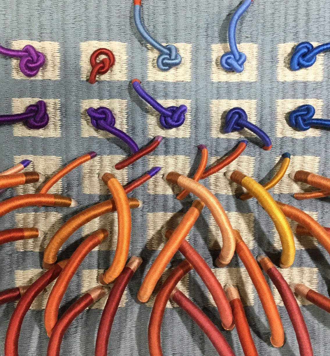 Handwoven Contemporary Fiber Art Textile Sculpture, Earth Series No. 18 ...