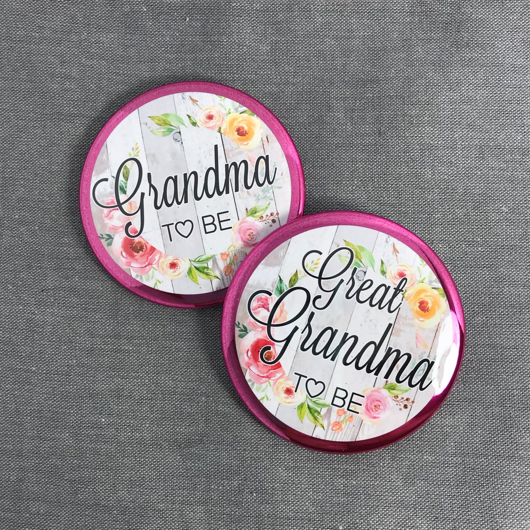 Girl Baby Shower Family Name Pins | Pinback Buttons With Names | Mommy ...