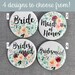 Blush Wedding Party Pin Personalized Family Name Badges - Etsy