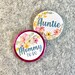 Baby Shower Name Buttons Mommy to Be Corsage Pin Personalized Family ...